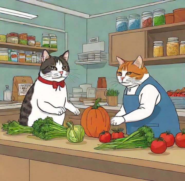 Cat Corner Store - Uchechukwu studio - Drawings & Illustration, Animals ...