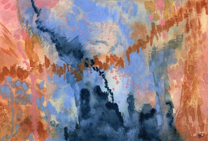 Conundrum - Beatrice Edney Art - Paintings & Prints, Abstract, Color ...