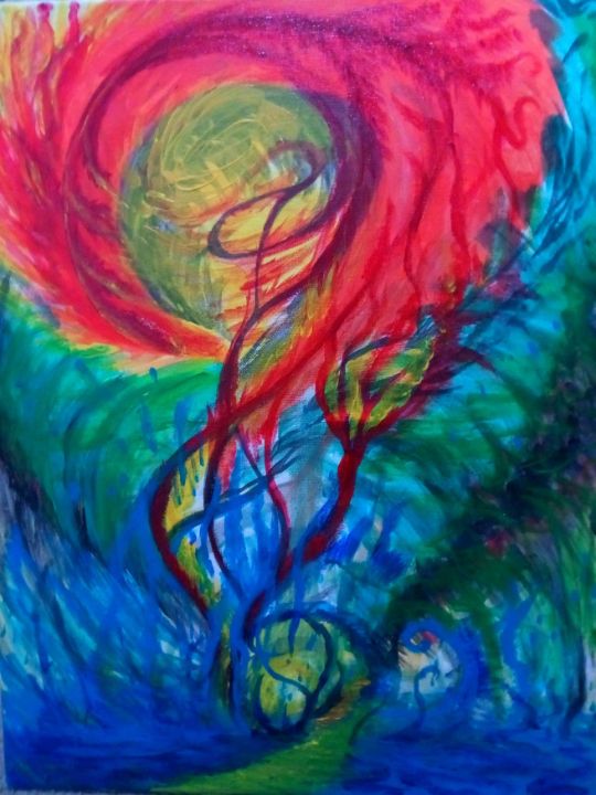 Devine Will - Devinis Acesnsion - Paintings & Prints, Abstract ...