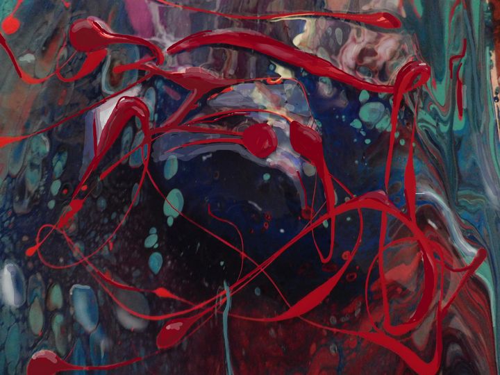 Red Rises Version 3 - Richardson's Unique Creations - Paintings ...