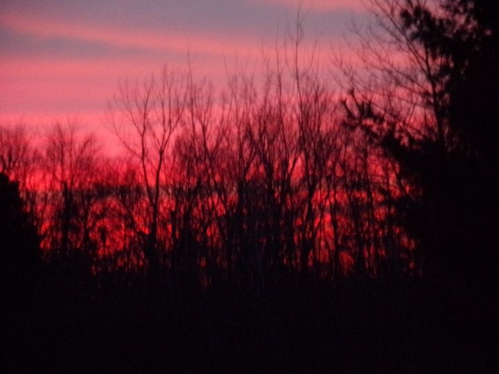 Early Spring sunset - P3 Projects - Paintings & Prints, Landscapes ...