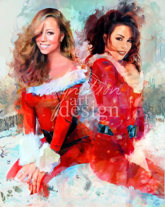 Mariah “Merry Christmas” - Cognition Art Design - Paintings & Prints ...