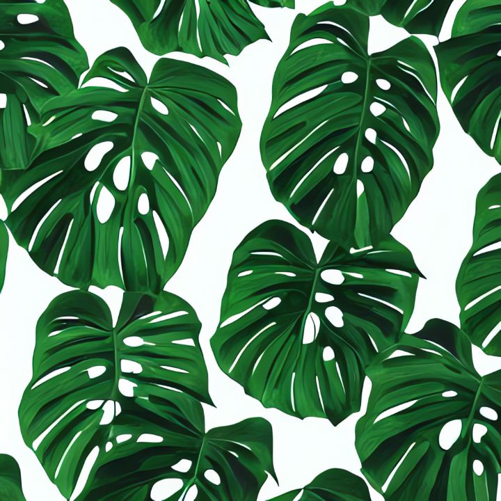 Monstera Pattern - Synthetic - Paintings & Prints, Flowers, Plants ...