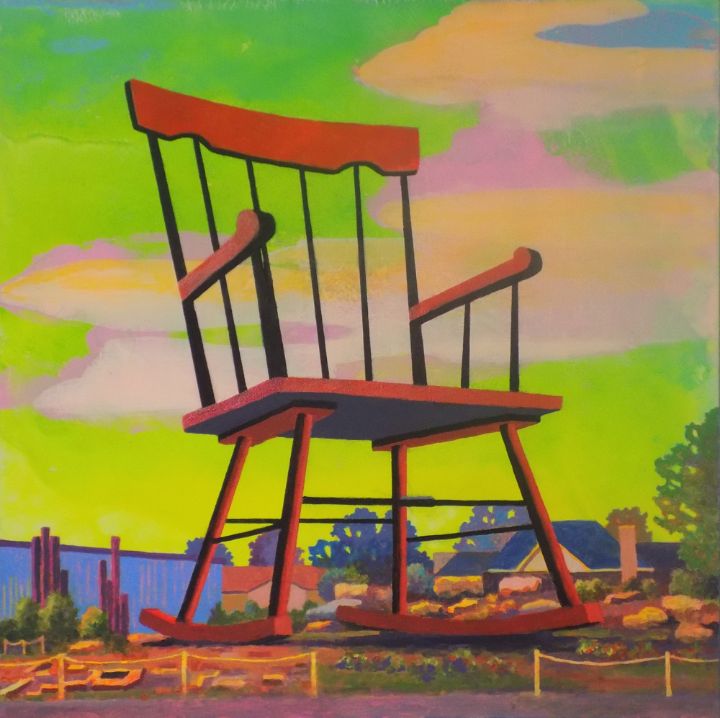 Worlds Largest Rocker - Nick Gadbois - Paintings & Prints, Buildings ...