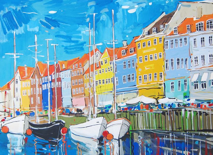 Copenhagen. Denmark - ArtPainting - Paintings & Prints, Places & Travel ...