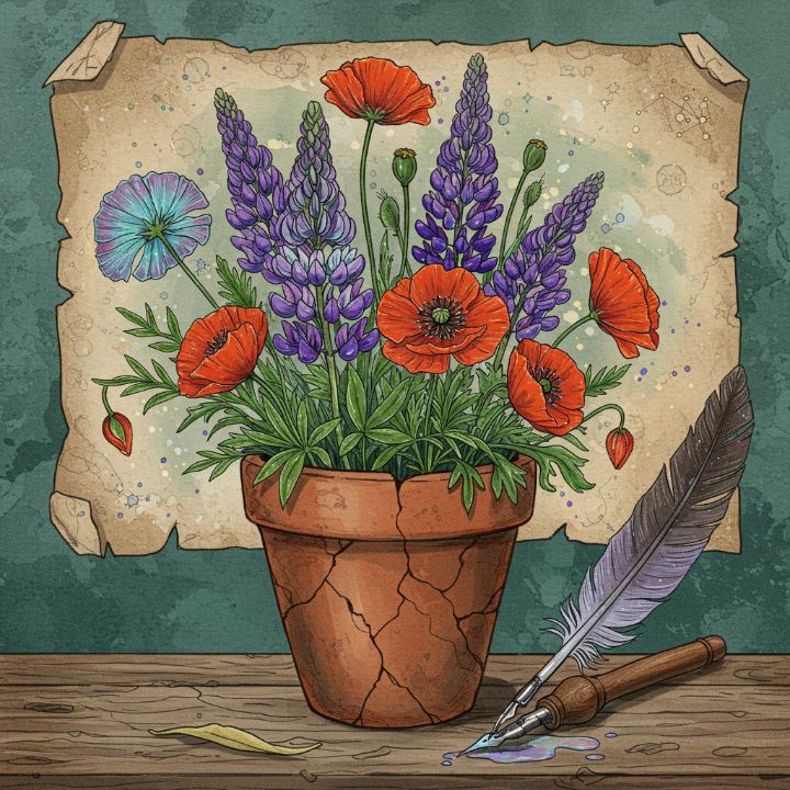 flowers symbolizing healing for ment - Lanndscape and Flowers, digital ...