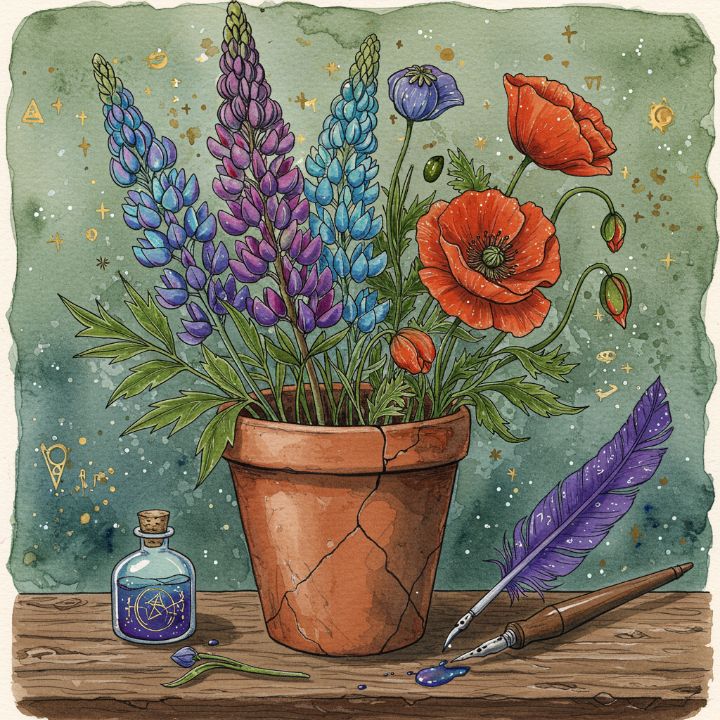 flowers symbolizing healing for - Lanndscape and Flowers, digital art ...