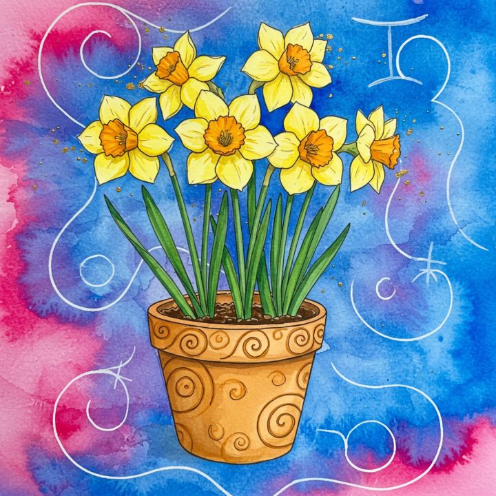 The Joyful Resonance Planter - Lanndscape and Flowers, digital art ...