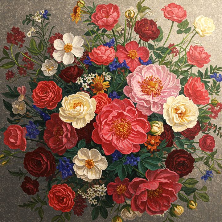 Stress-Palette Algorithms - Lanndscape and Flowers, digital art prints - Digital Art & AI ...