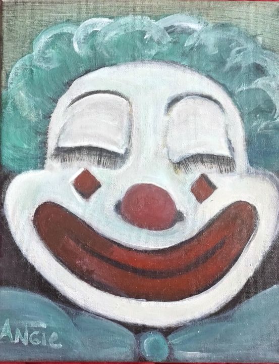 Sleeping clown - ARocksArt - Paintings & Prints, People & Figures ...
