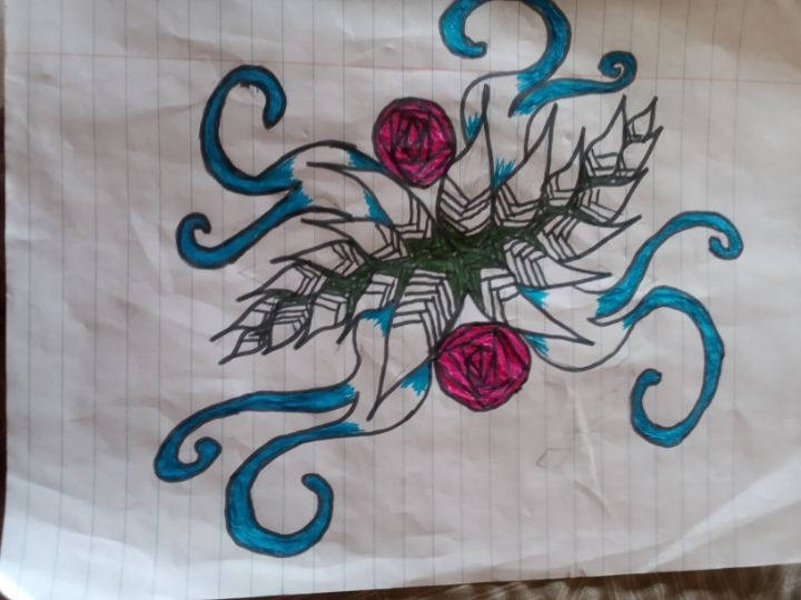 Unique flower drawings - Drawings & Illustration