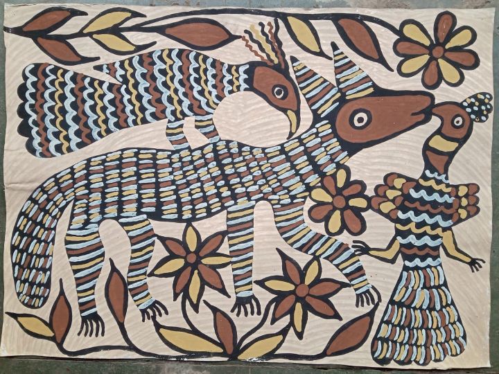 Khovar and sohrai painting - Paintings & Prints