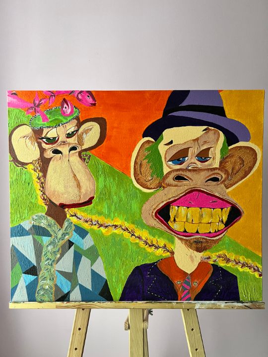 Strange Monkeys - Arina - Paintings & Prints, Animals, Birds, & Fish ...
