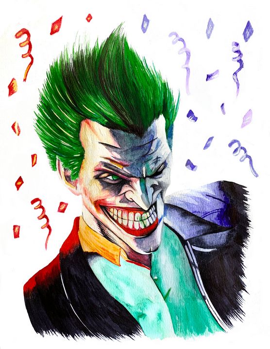 The Joker - Fine Line Creations - Paintings & Prints, Entertainment ...