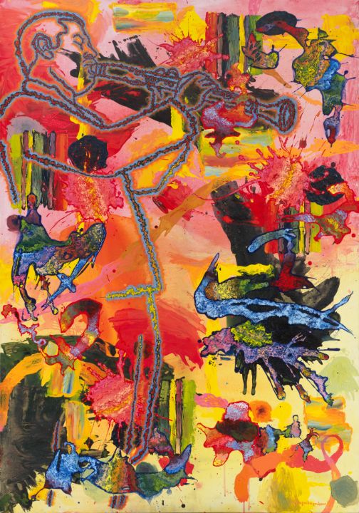 The clarinet player - Ilias Charalambakis - Paintings & Prints ...