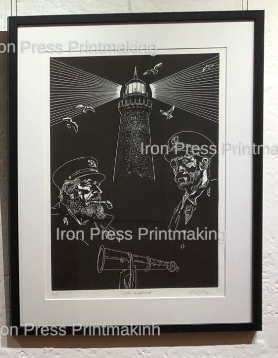 The Lighthouse - Iron Press Printmaking - Paintings & Prints, People ...
