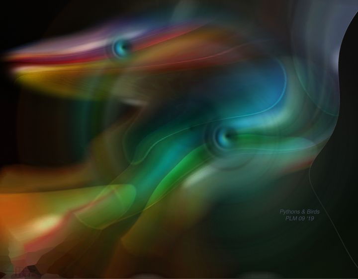 Pythons and Birds - Prims Art - Digital Art & AI, Abstract, Fractal ...