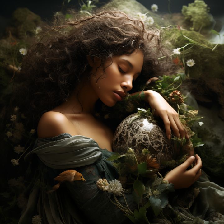 Even Mother Earth Needs a Nap - Memie Carter - Digital Art & AI ...