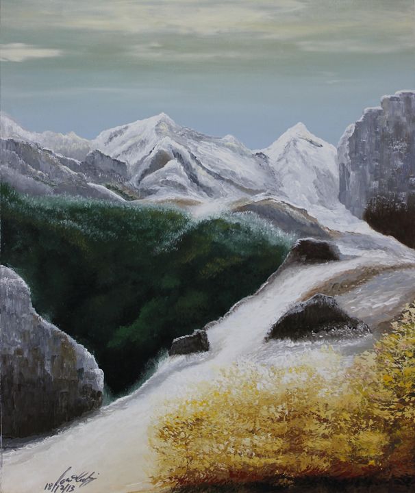 Acrylic MSC 180 - Mario Sergio Calzi - Paintings & Prints, Landscapes ...