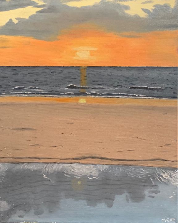 Gulf Coast Sunset - MC Paintings - Paintings & Prints, Landscapes ...