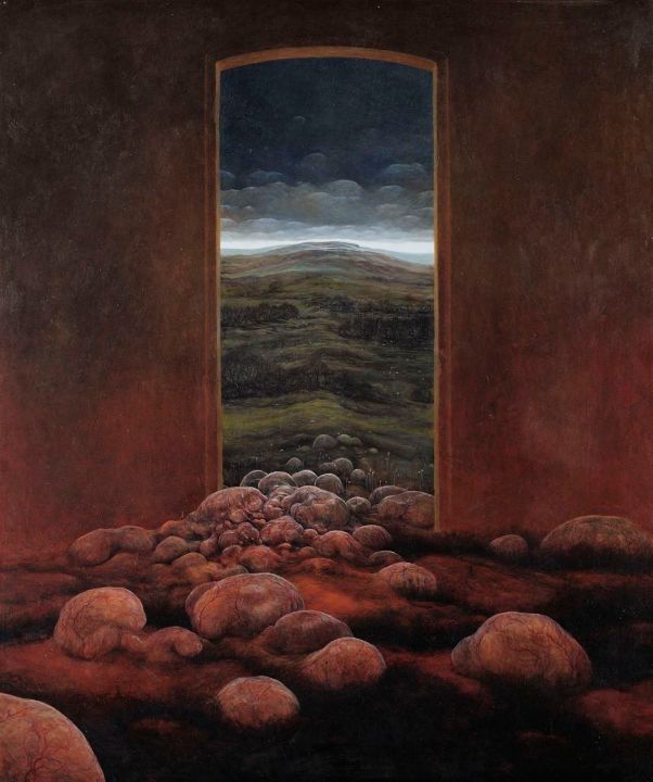 The Passage by Zdzisław Beksiński - Beksinski Store - Paintings ...