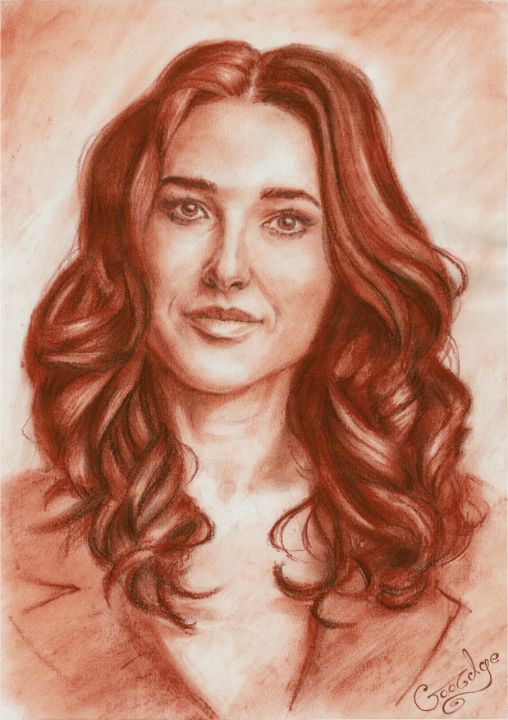 Sanguine Drawing from photo Sample - Goordge Art - Drawings ...