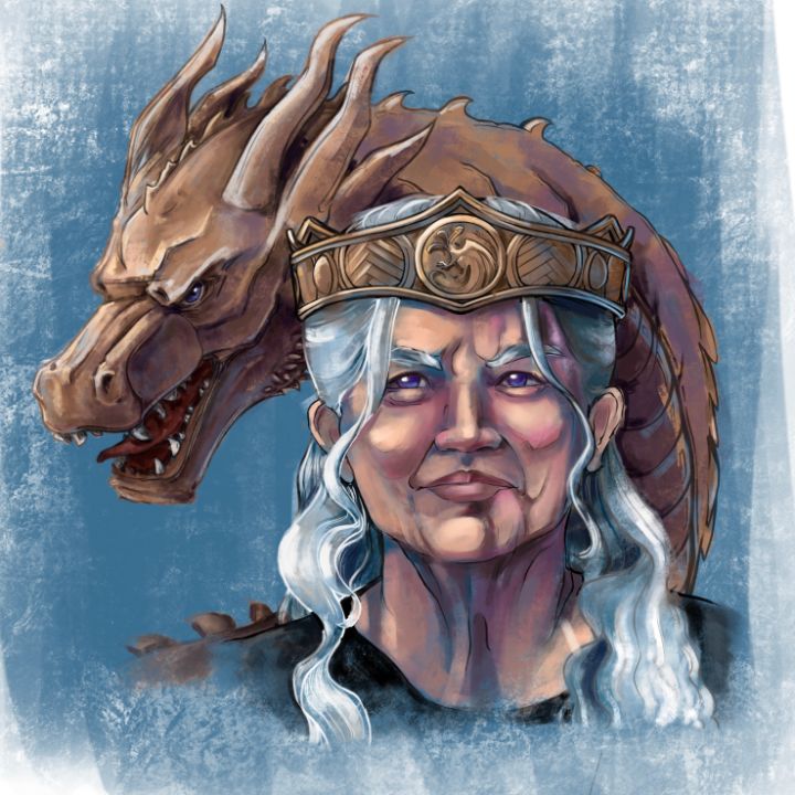 Queen of the dragons - Emmy - Digital Art & AI, Fantasy & Mythology ...