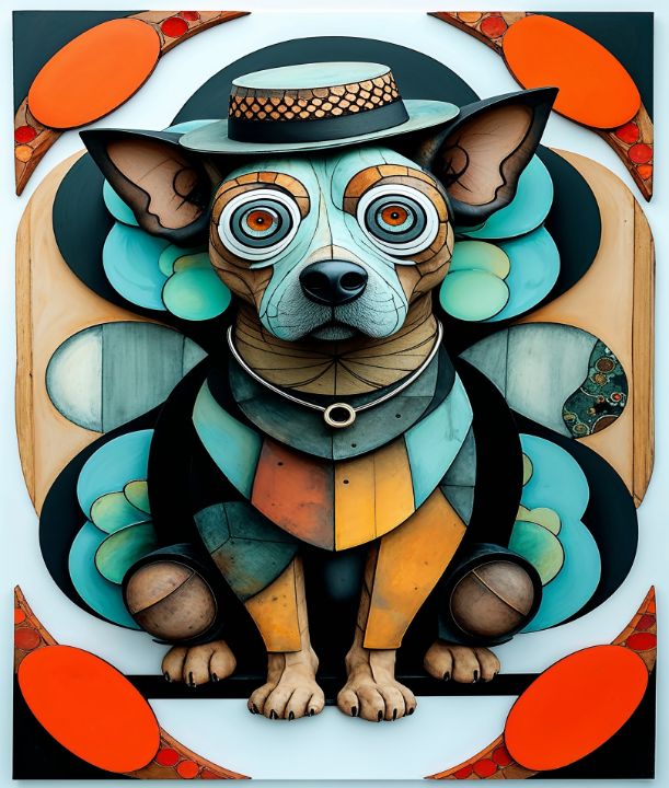 Furry Frenzy - Artistic Trio Design - Digital Art & AI, Animals, Birds ...