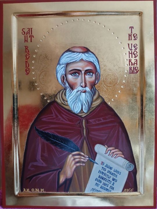 SAINT BEDE THE VENERABLE - ByzantineGrace - Paintings & Prints ...