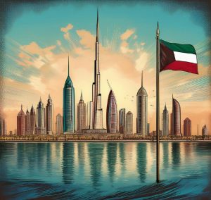 Kuwait City Portrait - MODEST ARTS - Digital Art & AI, Buildings ...