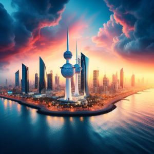 Kuwait City Portrait - MODEST ARTS - Digital Art & AI, Buildings ...