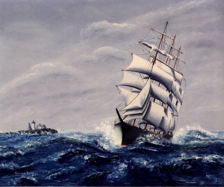 Raging Seas - Dennis Bone Art - Paintings & Prints, Vehicles ...