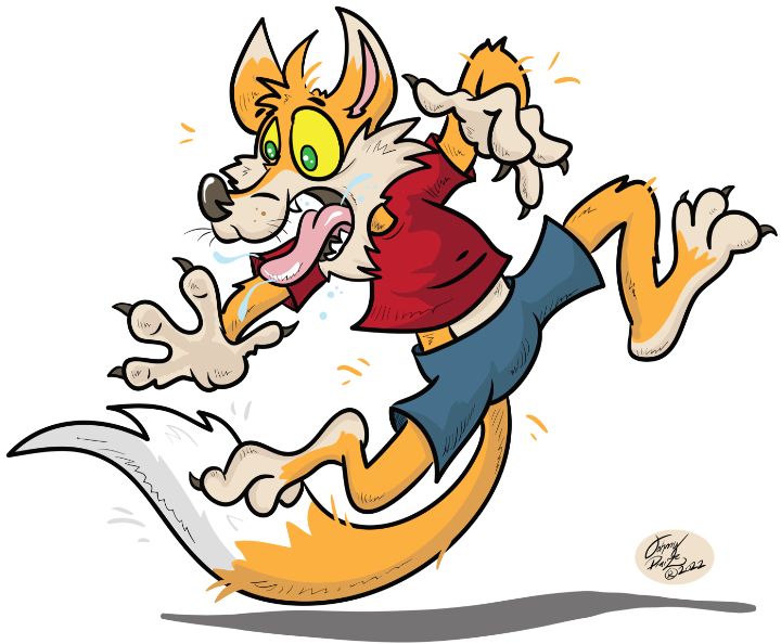 Scaredy Fox - Johnny Praize - Drawings & Illustration, Childrens Art ...
