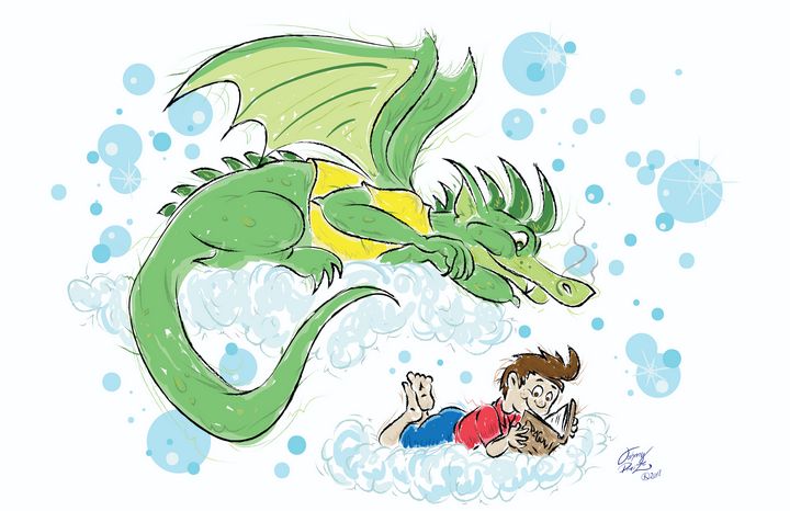 My Imaginary Dragon Friend - Johnny Praize - Drawings & Illustration ...