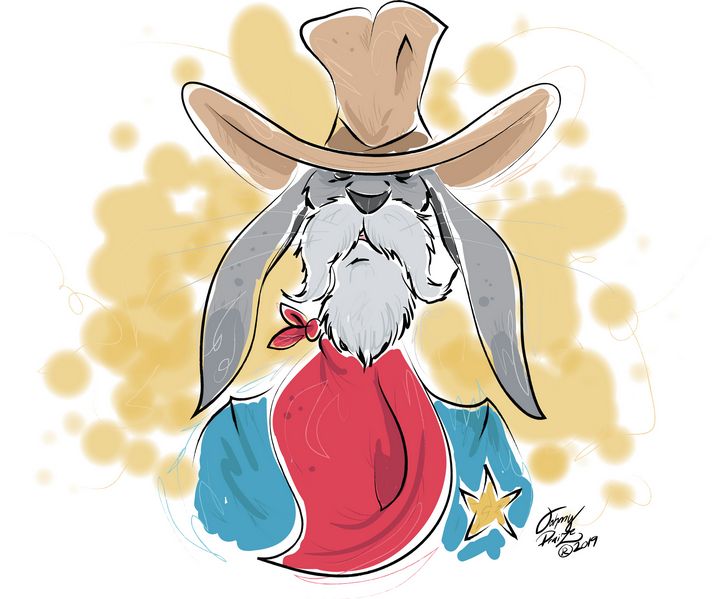 Marshal Jack Rabbit - Johnny Praize - Drawings & Illustration, Animals ...