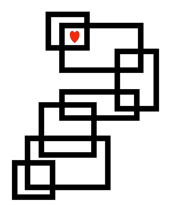 Square Heart - Mark Davidek - Digital Art & AI, Abstract, Geometric ...