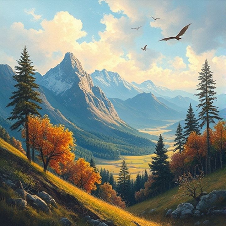 A Landscape - Colonial tech - Paintings & Prints, Landscapes & Nature ...