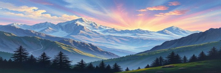 A beautiful mountains - Colonial tech - Paintings & Prints, Landscapes ...