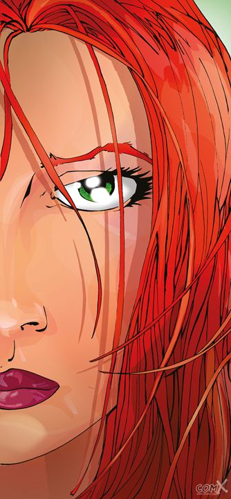 Red Head Woman - Studio ComX - Drawings & Illustration, Childrens Art ...