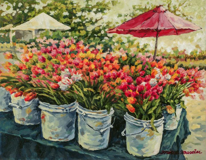 Vegetable Market Painting