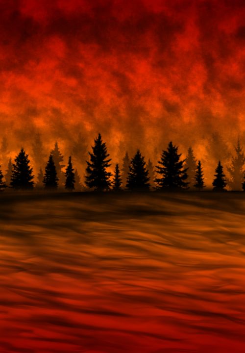 Fire and Fury - SamsCollectives - Digital Art & AI, Landscapes & Nature ...