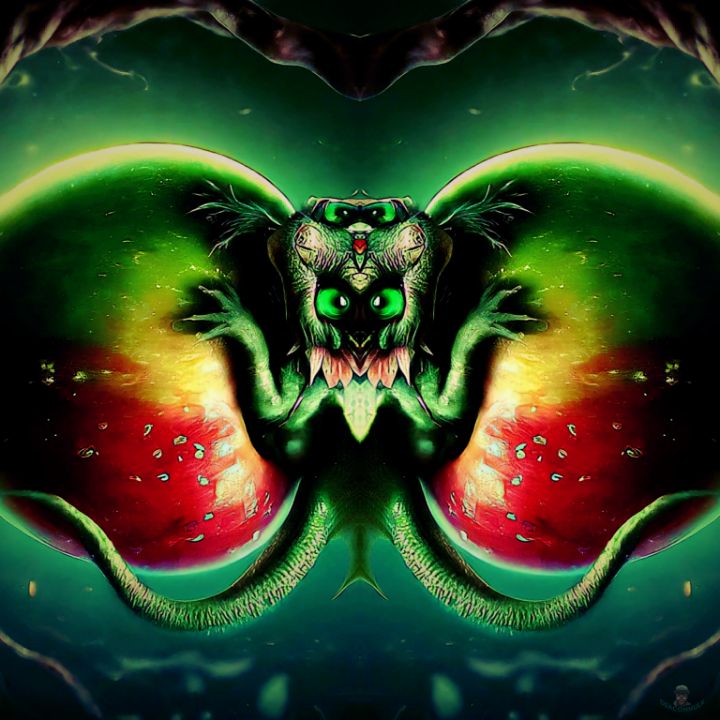 Dragon Fruit(Optical illusion) - DeaconHulk - Digital Art & AI, Fantasy ...