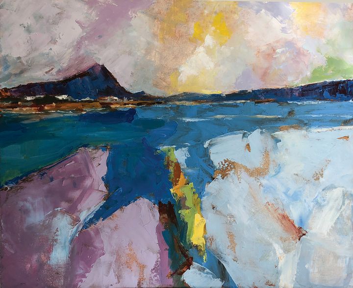 Blue Meditation - Hal Sadler Fine Art - Paintings & Prints, Abstract ...