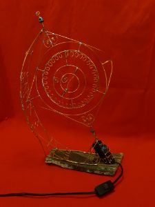 Electromagnetic gyroscope - Copper wire artwork - Sculptures & Carvings ...