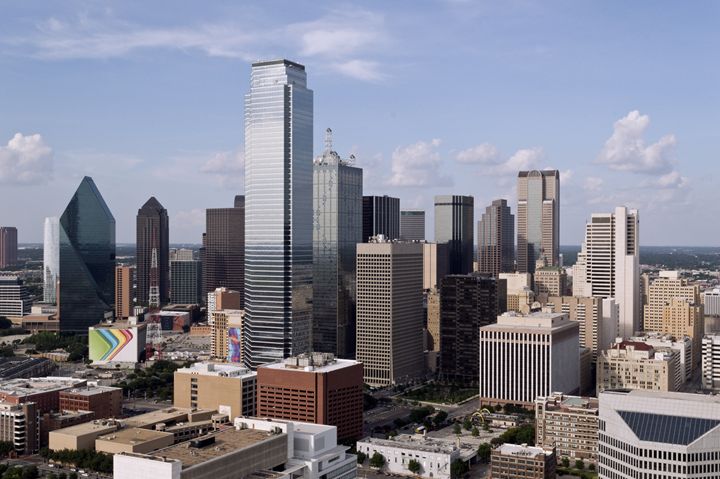 Sunny Day Skyline of Dallas Texas - Photography by Stretch ...