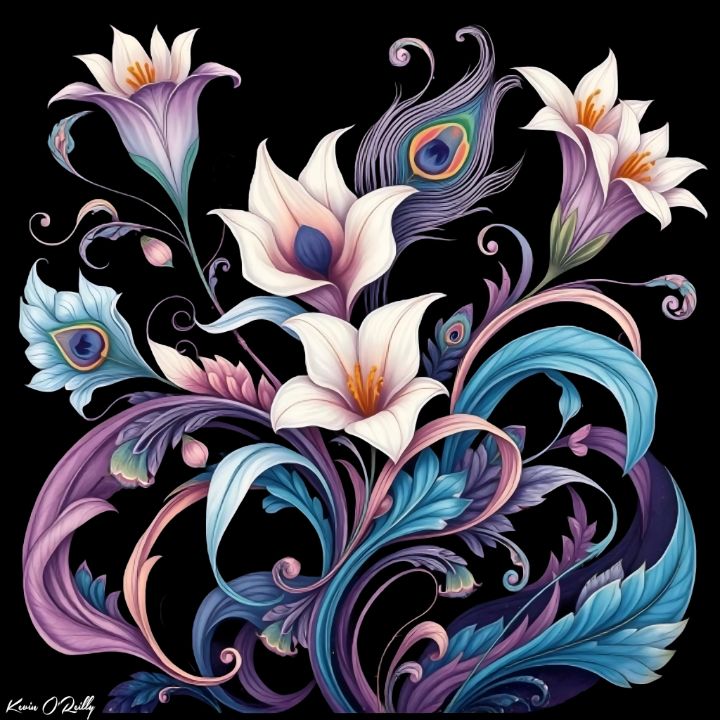 Peacock Lily - Visual Shop-Kevin O’Reilly-Artist - Digital Art & AI ...