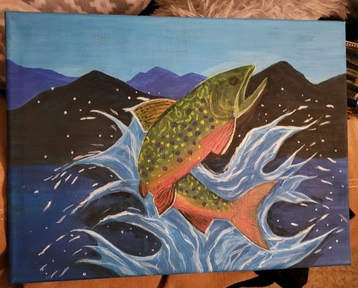 Brooke Trout - Paintings by Cort - Paintings & Prints, Animals, Birds ...