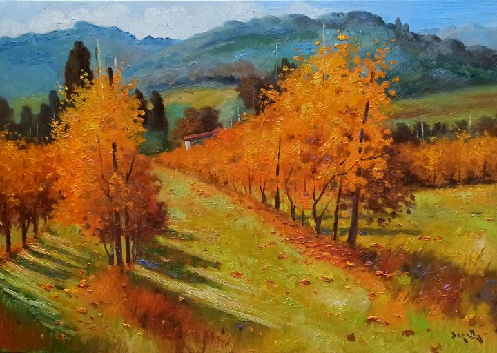 Tuscany painting by Andrea Borella - Modí Arte - Italian paintings ...