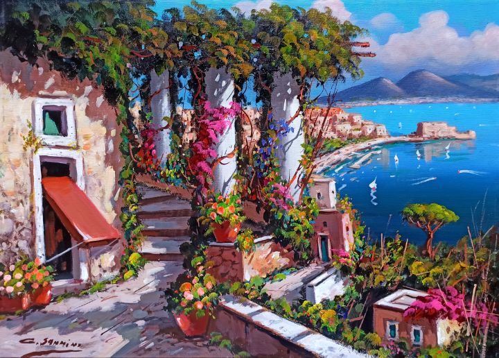 Naples painting by Gio Sannino - Modí Arte - Italian paintings ...