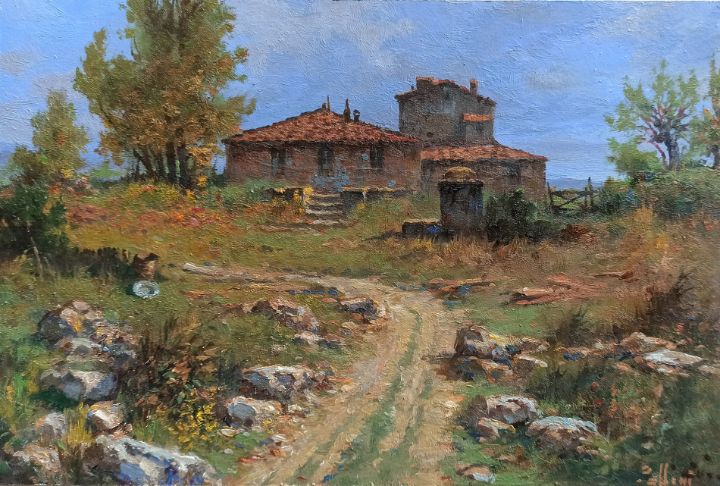 Tuscany painting by Claudio Pallini - Modí Arte - Italian paintings ...